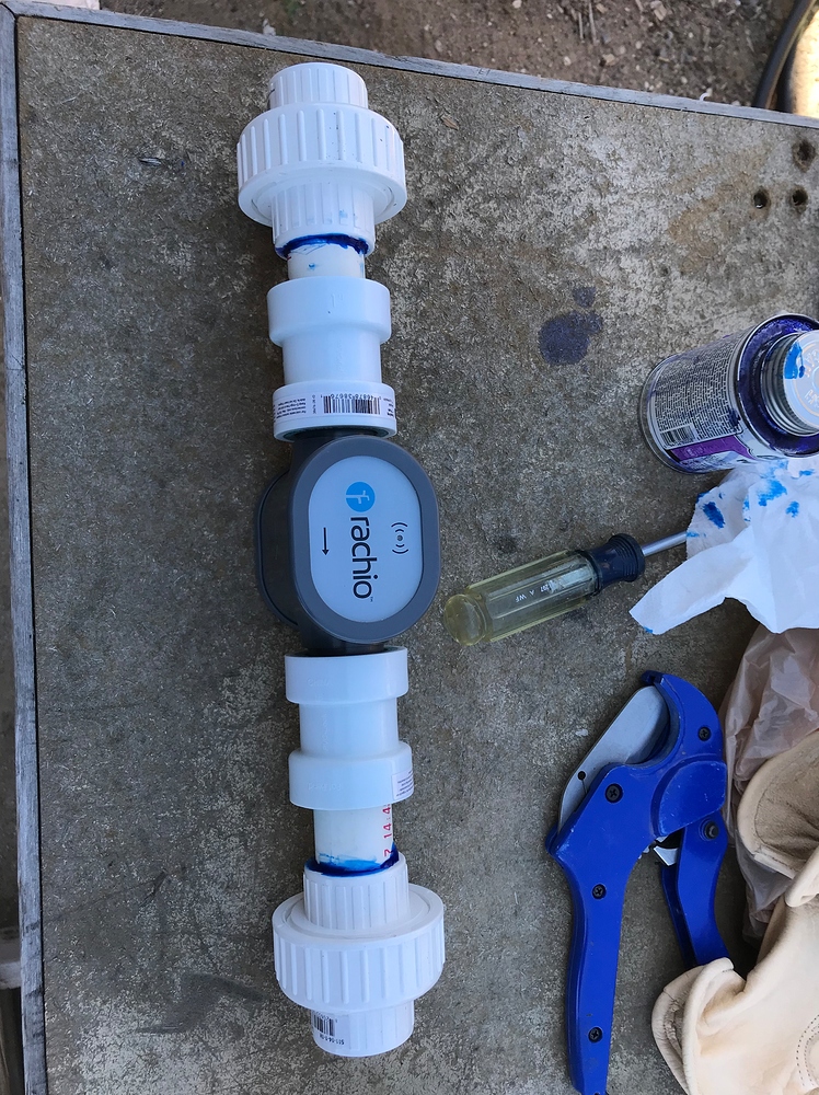 My underground install of wireless Flow Meter - Wireless Flow Meter ...