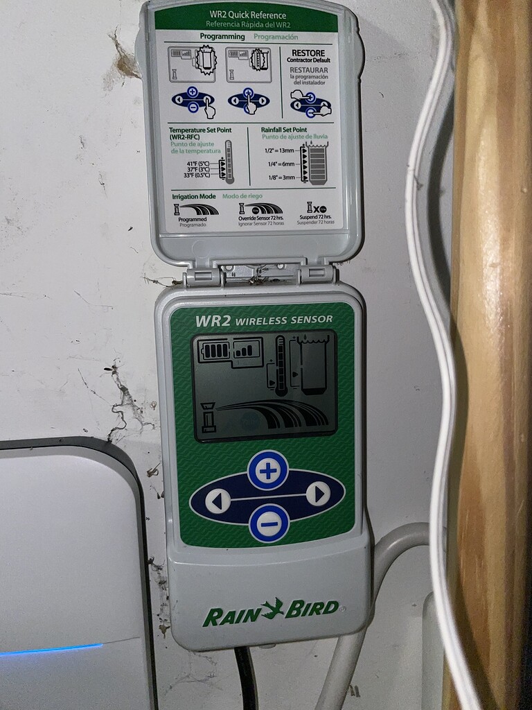 Gen 3 with Rain Bird WR2 Rain Sensor - Rain Sensors - Rachio Community